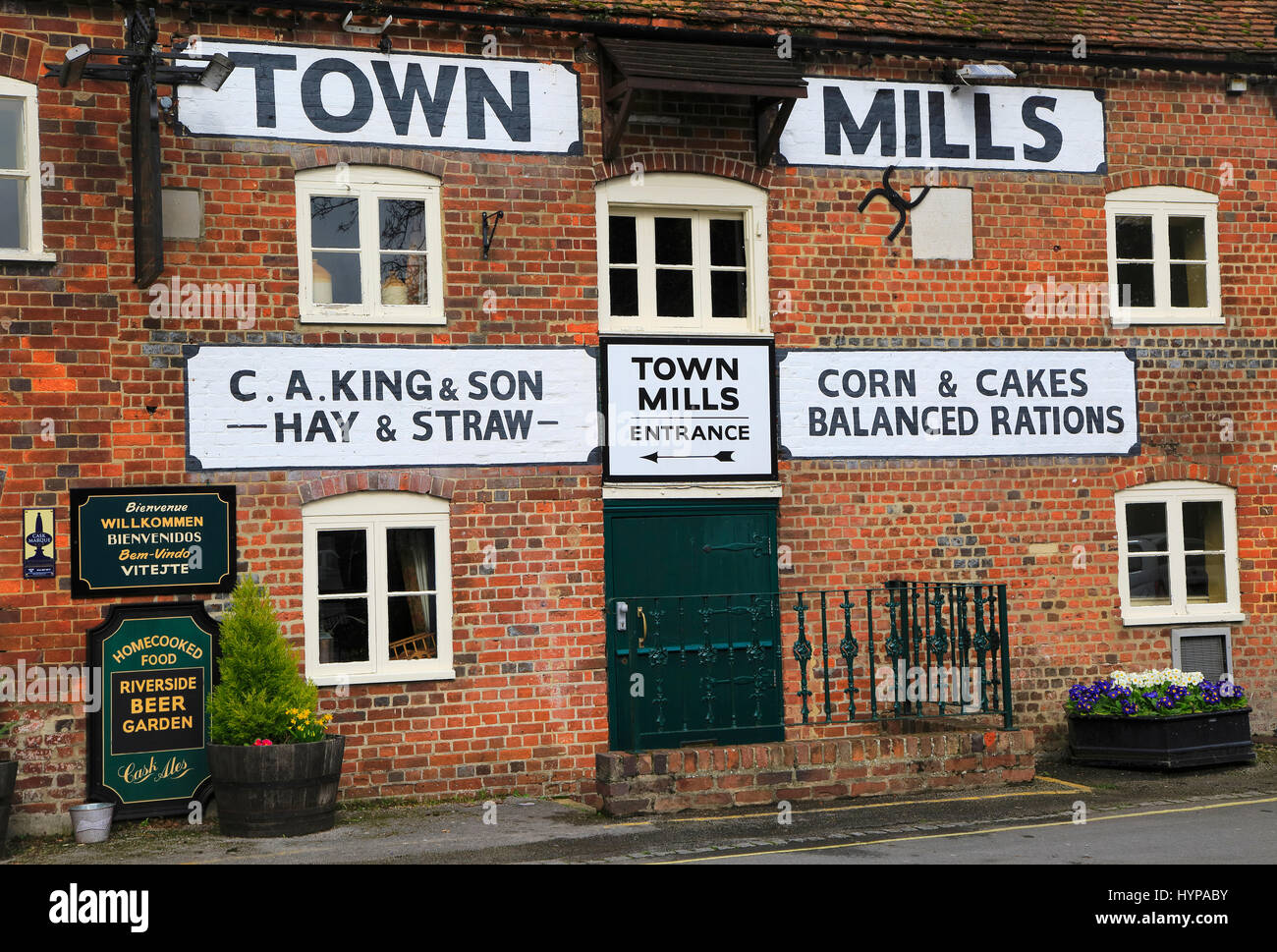 Town Mills former grain mill pub, Andover, Hampshire, England, UK Stock ...