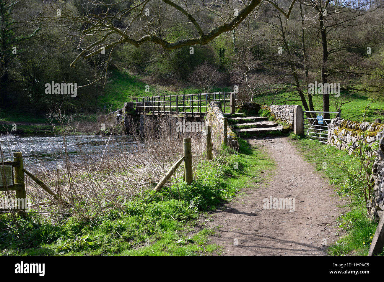 Monsal dale and River Wye Stock Photo - Alamy