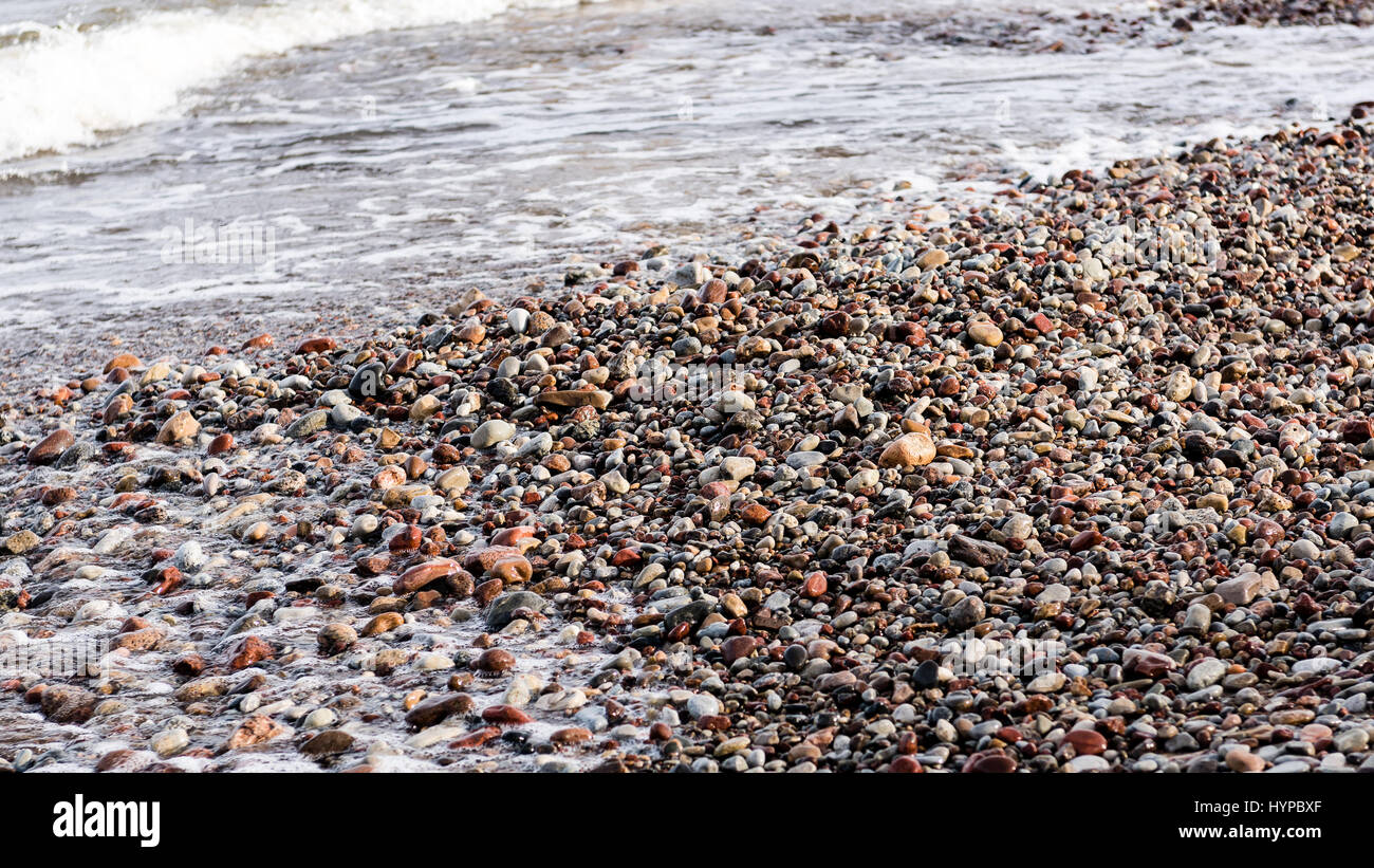 small pebble rock background texture at the beach Stock Photo - Alamy