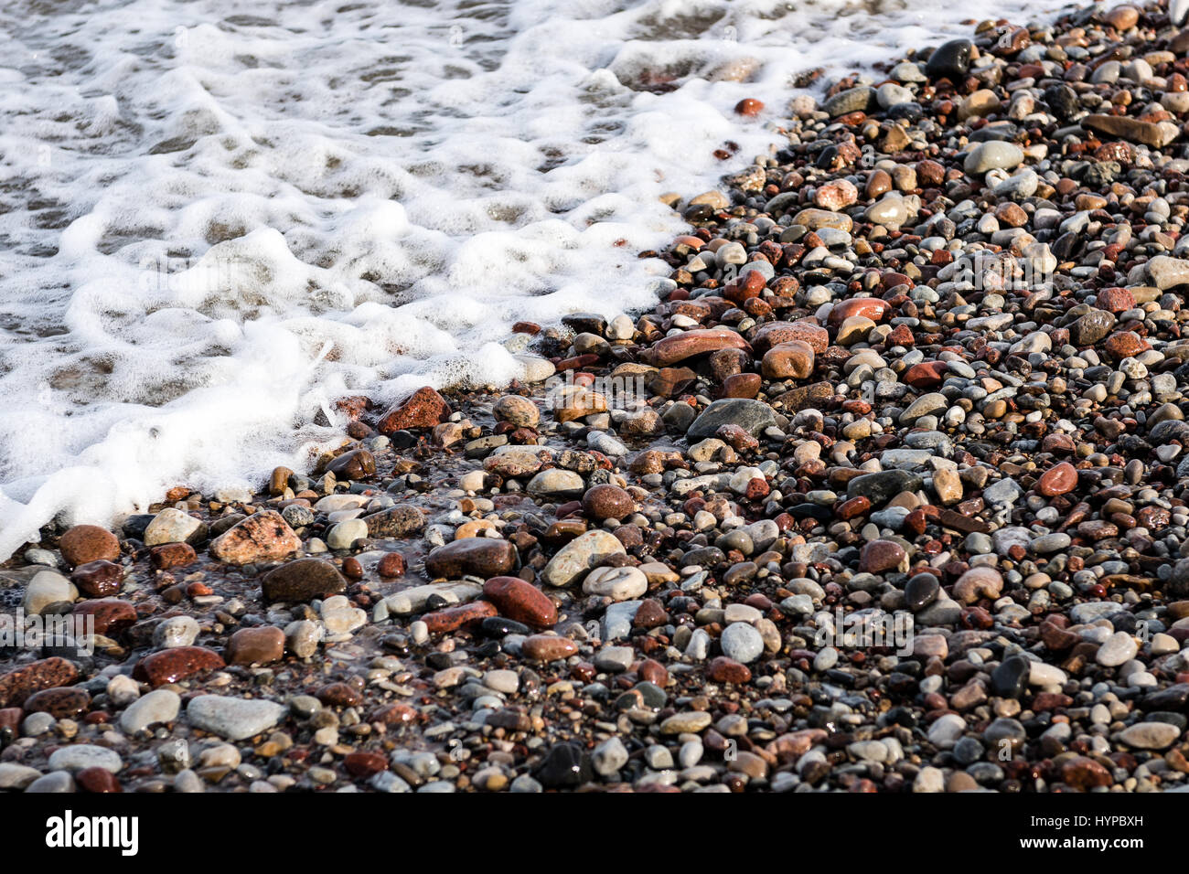 small pebble rock background texture at the beach Stock Photo - Alamy