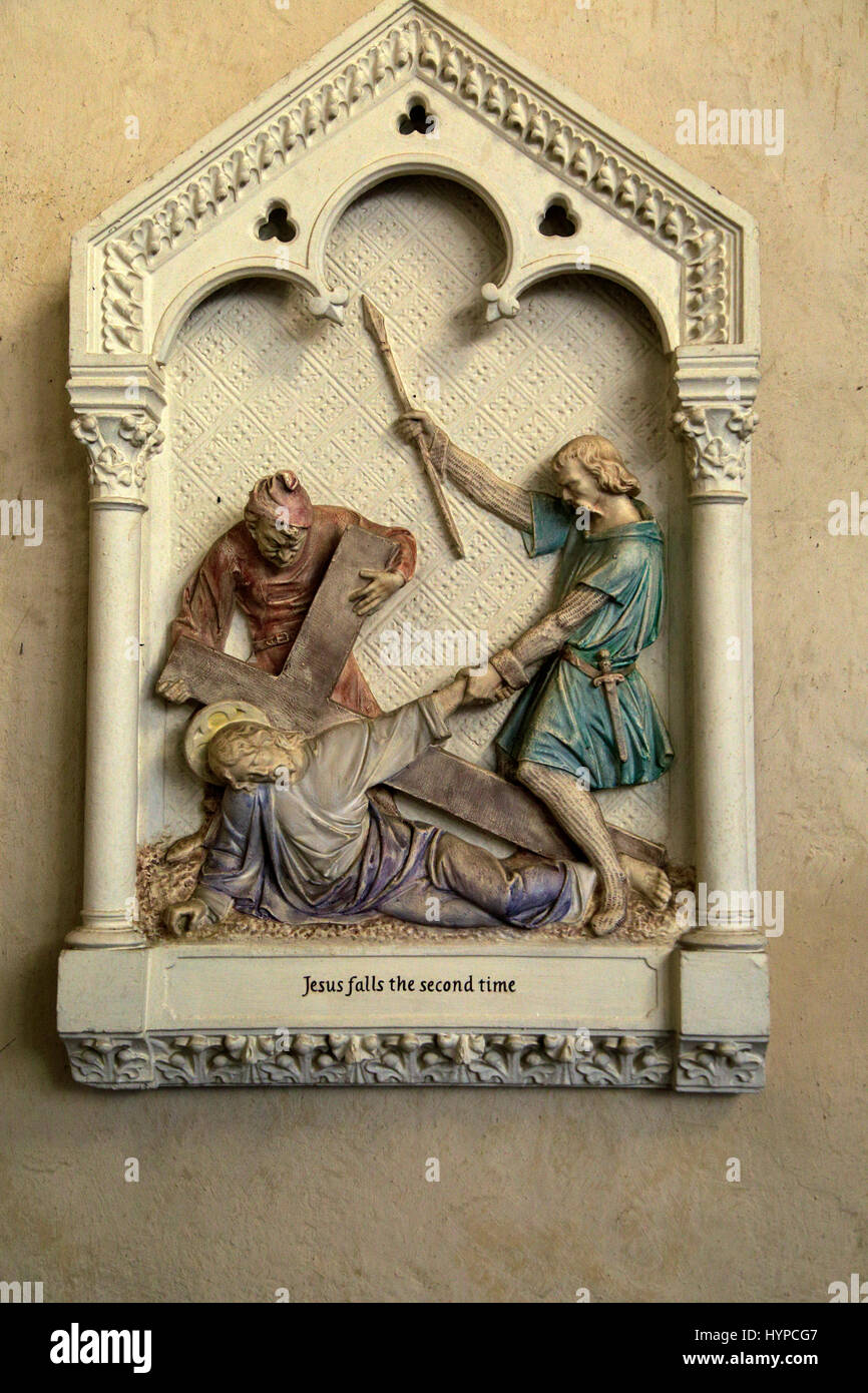 Jesus falls the second time hi-res stock photography and images - Alamy