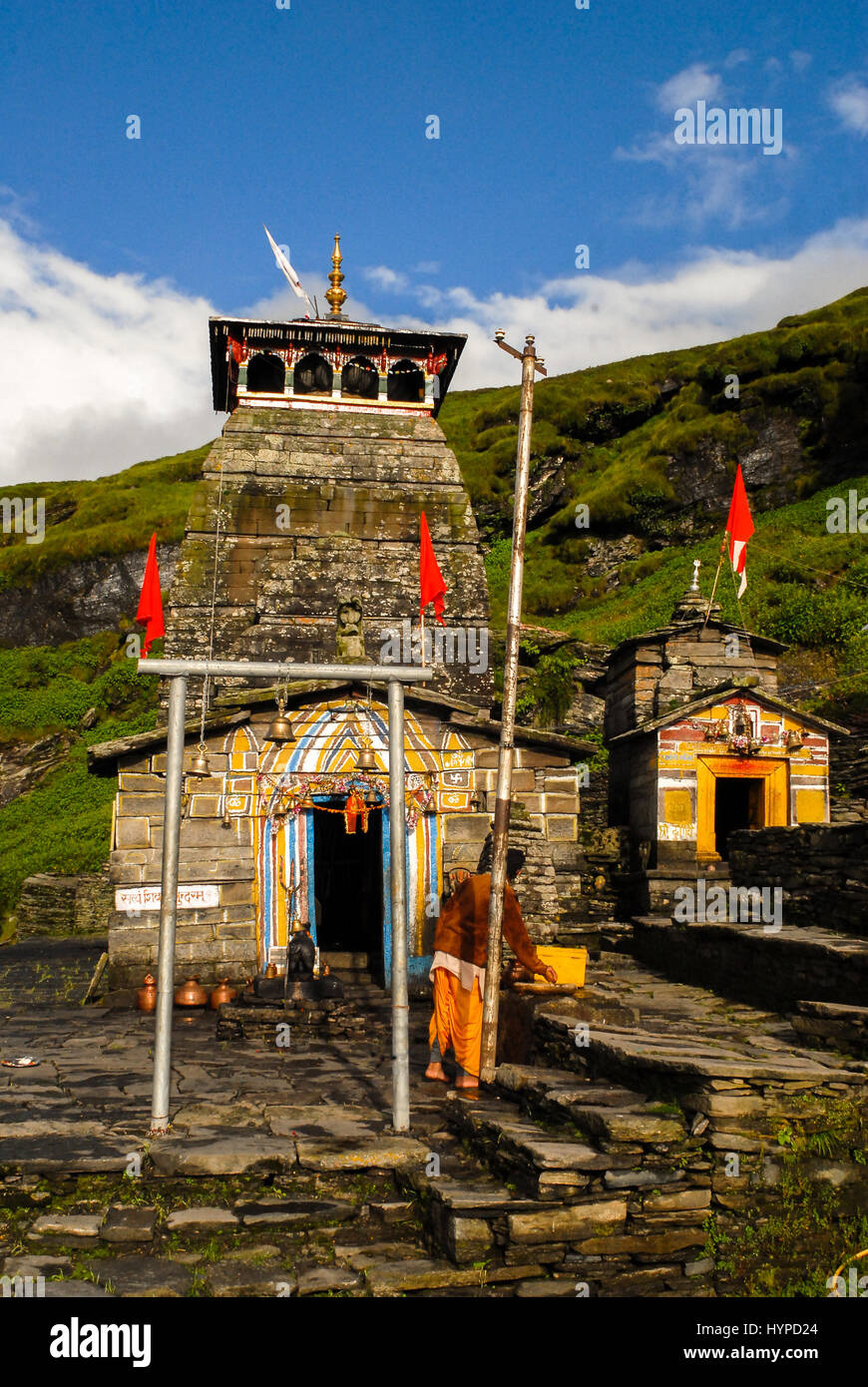 Tungnath, Chopta, Uttarakhand, India- August 18, 2009: Main Tungnath ...