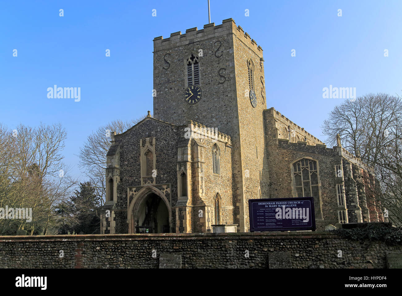 Village parish church of Saint Mary Magdalene, Debenham, Suffolk ...