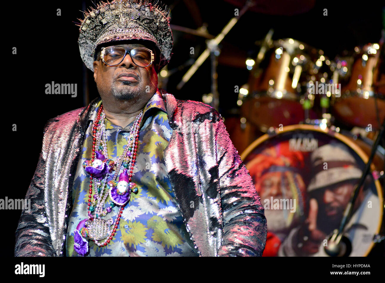 George Clinton of George Clinton & Parliament-Funkadelic as the band ...