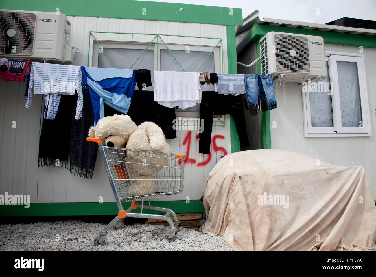 Malakasa refugiees camp in Greece. - 07/03/2017 - Greece / Malakasa ...