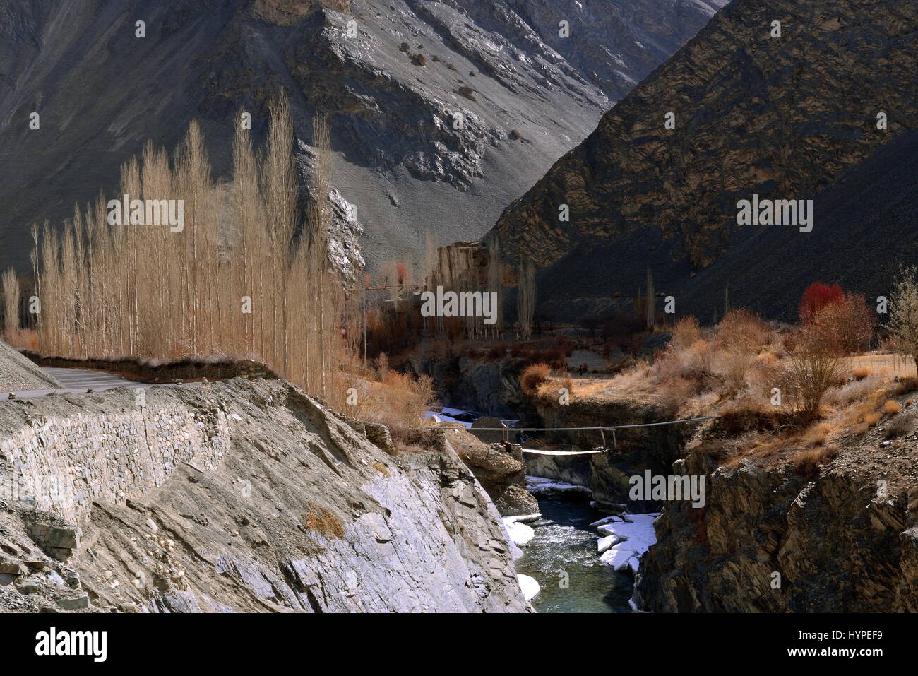 India, Ladakh, Indian State Jammu and Kashmir, mountain landscape in ...