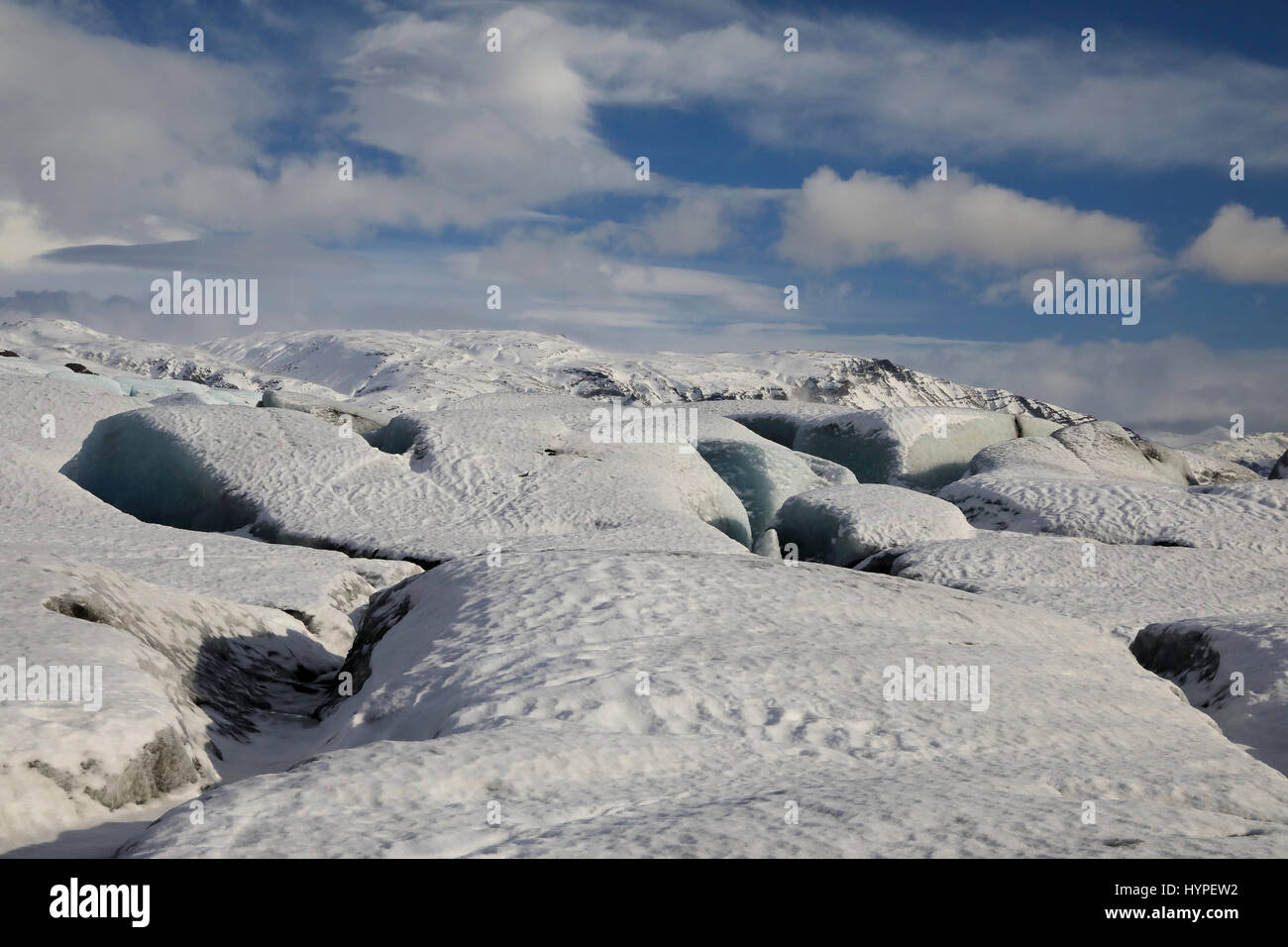 Fláajökull, glacier near Höfn in southeast Iceland Stock Photo - Alamy