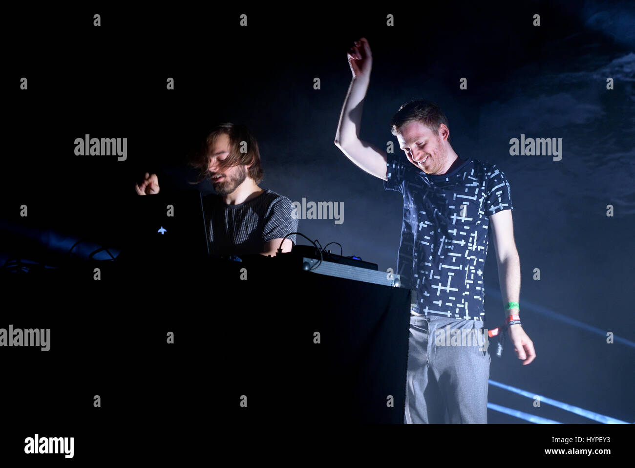 BARCELONA - JUN 19: Kiasmos (minimal and experimental techno duo) in ...