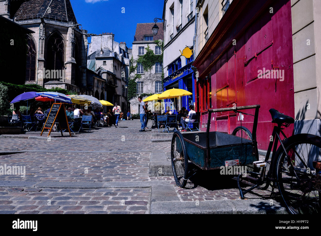 France, Paris, 4th district, Rue des Barres Stock Photo - Alamy