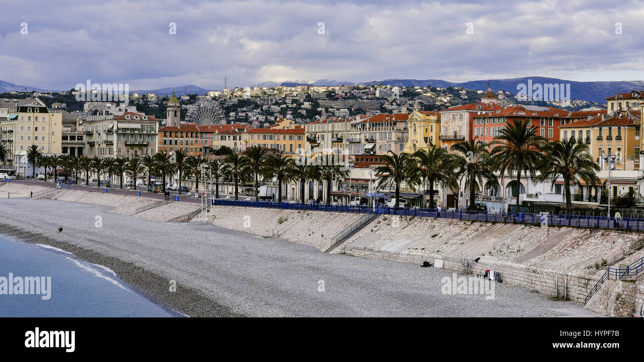 The pebble beach at nice france hi-res stock photography and images - Alamy