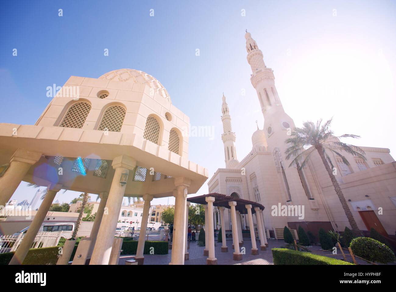 Mosque in downtown Dubai in the UAE Stock Photo - Alamy
