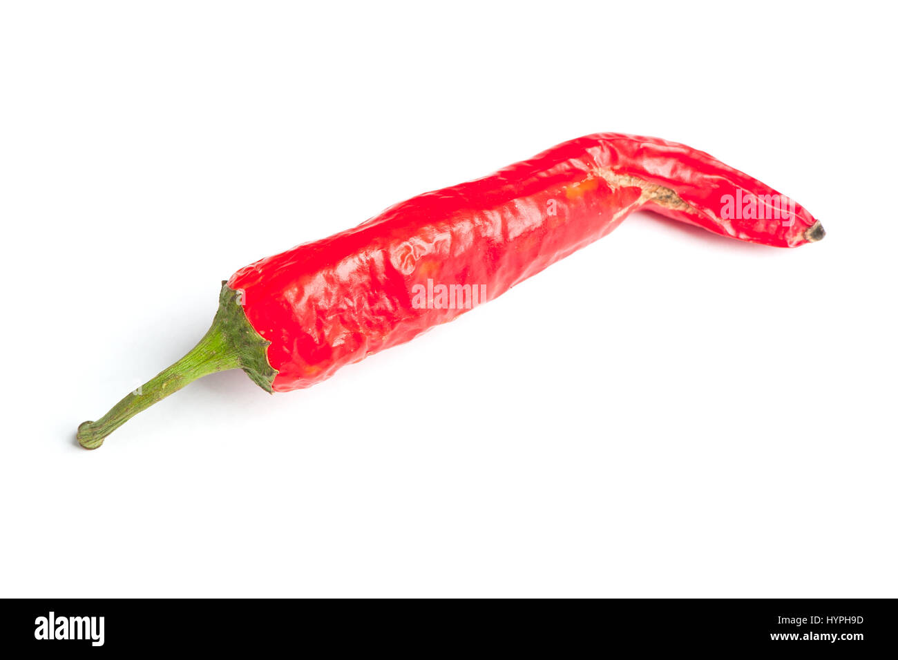 Old hot pepper isolated on white background Stock Photo - Alamy