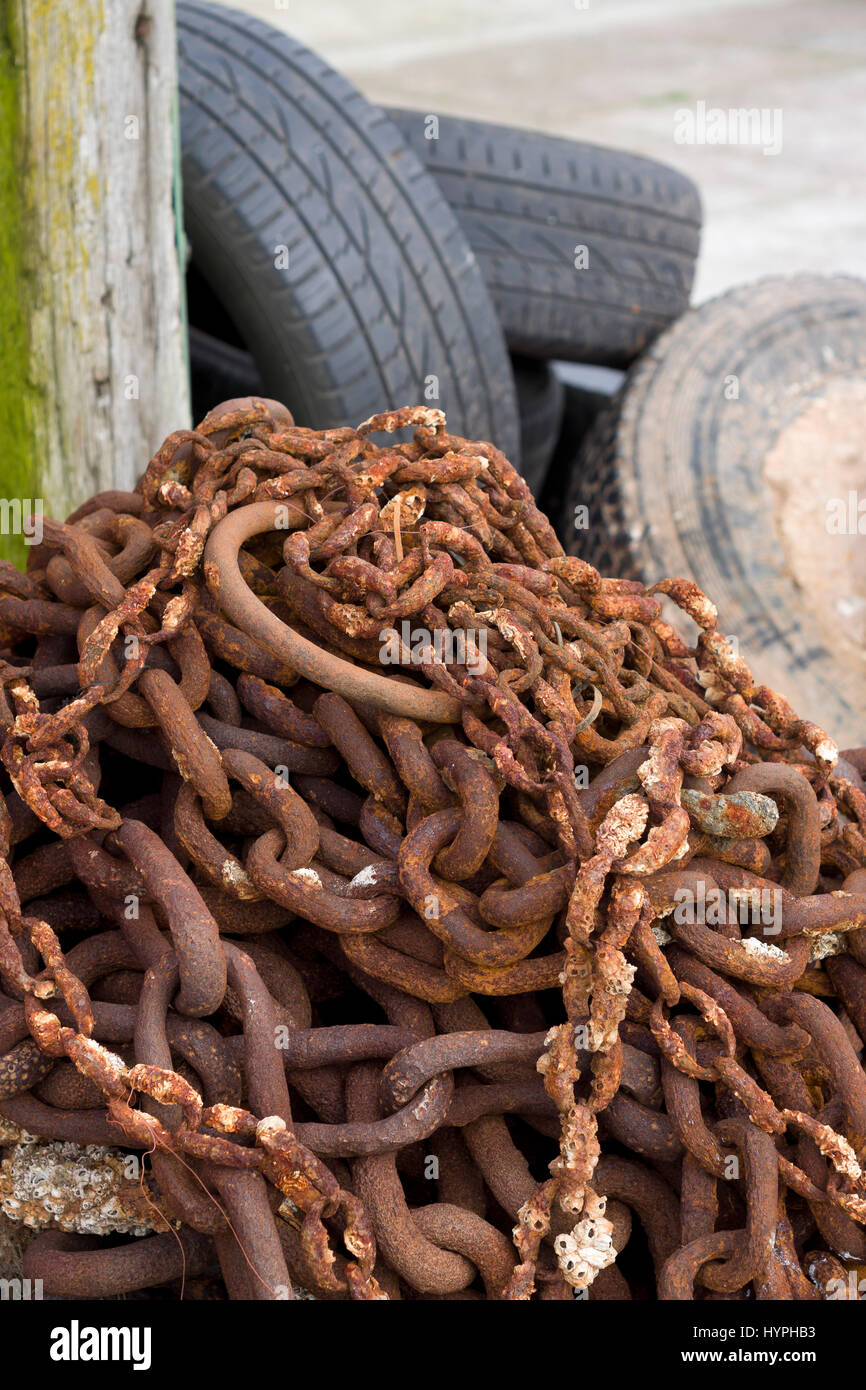 Mooring chains moss hi-res stock photography and images - Alamy