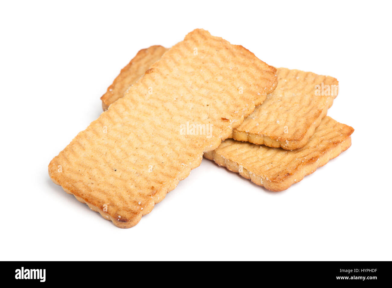 Flat cookies isolated on white background Stock Photo - Alamy