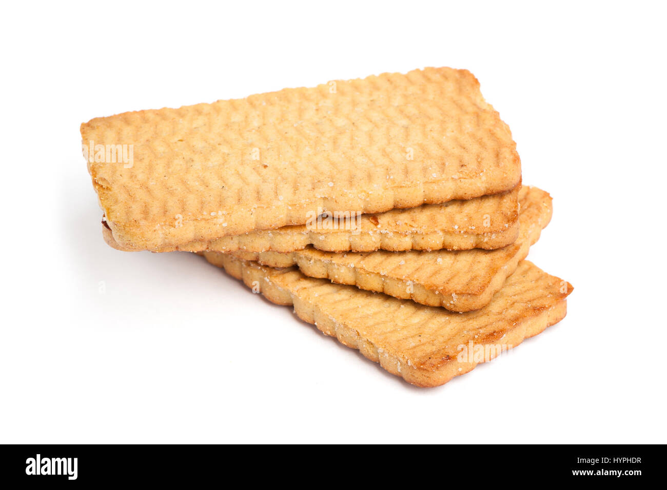 Flat cookies isolated on white background Stock Photo - Alamy