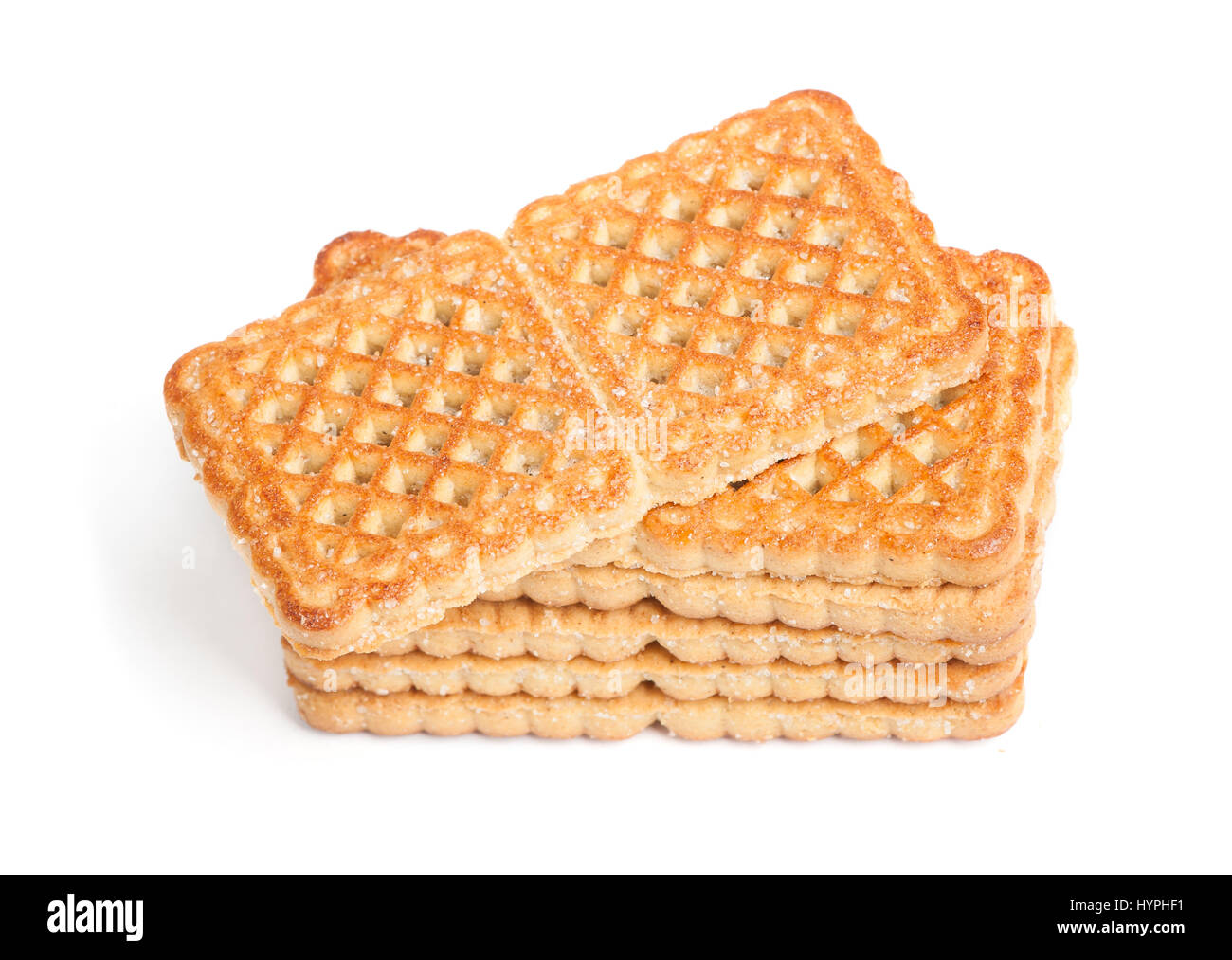 Flat cookies isolated on white background Stock Photo - Alamy