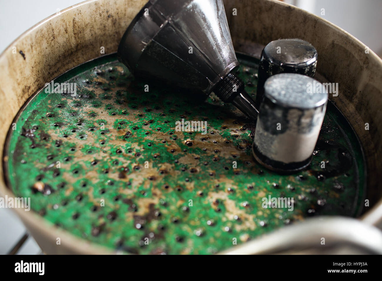 Used oil filters hi-res stock photography and images - Alamy