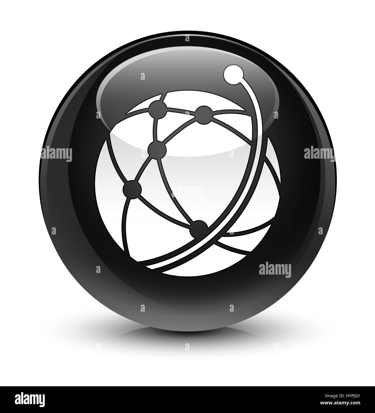 Internet global network icon black hi-res stock photography and images ...