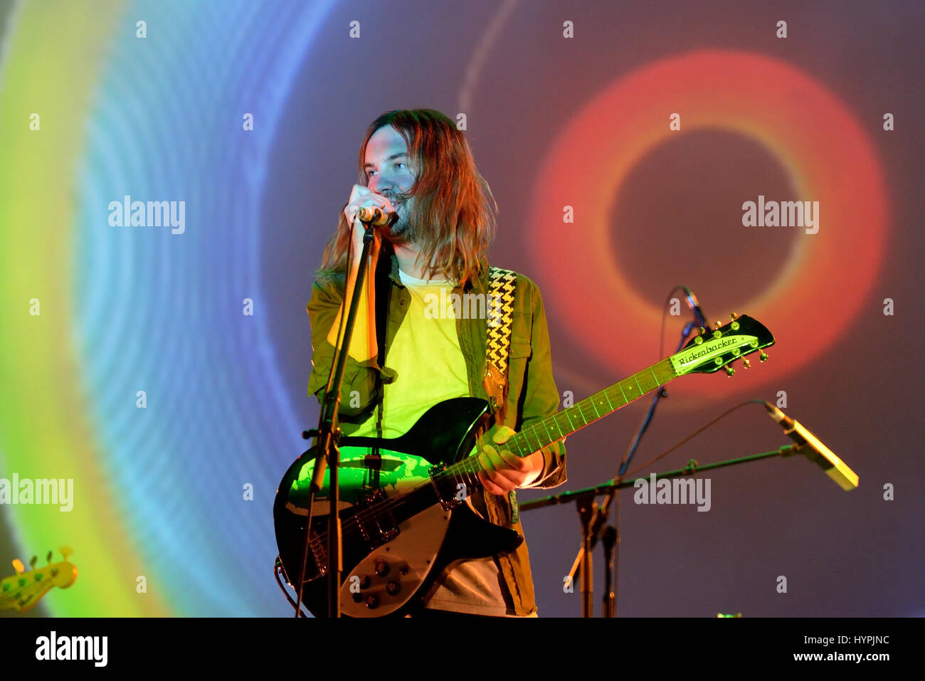 BARCELONA - JUN 2: Tame Impala (psychedelic band) perform in concert at ...