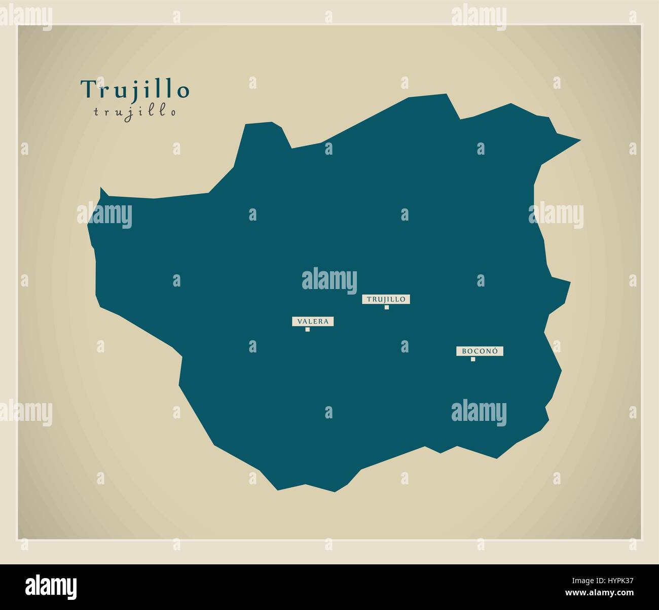 Map Of Trujillo High Resolution Stock Photography and Images - Alamy