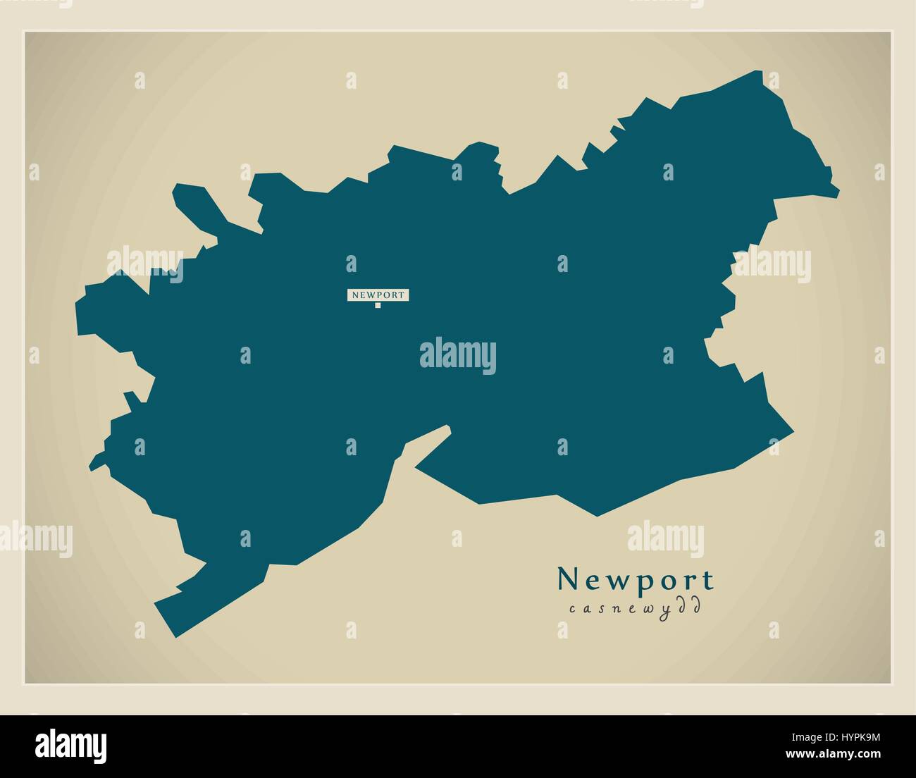 Modern Map - Newport Wales UK Stock Vector Image & Art - Alamy
