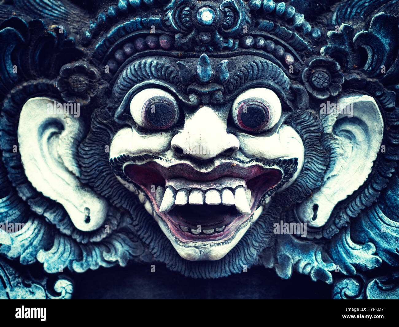 Ancient Balinese statue at the temple in Bali Indonesia Stock Photo - Alamy