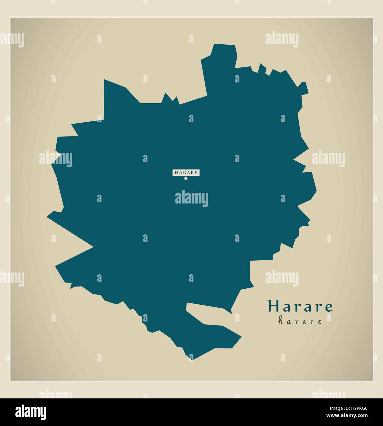 Map of harare hi-res stock photography and images - Alamy
