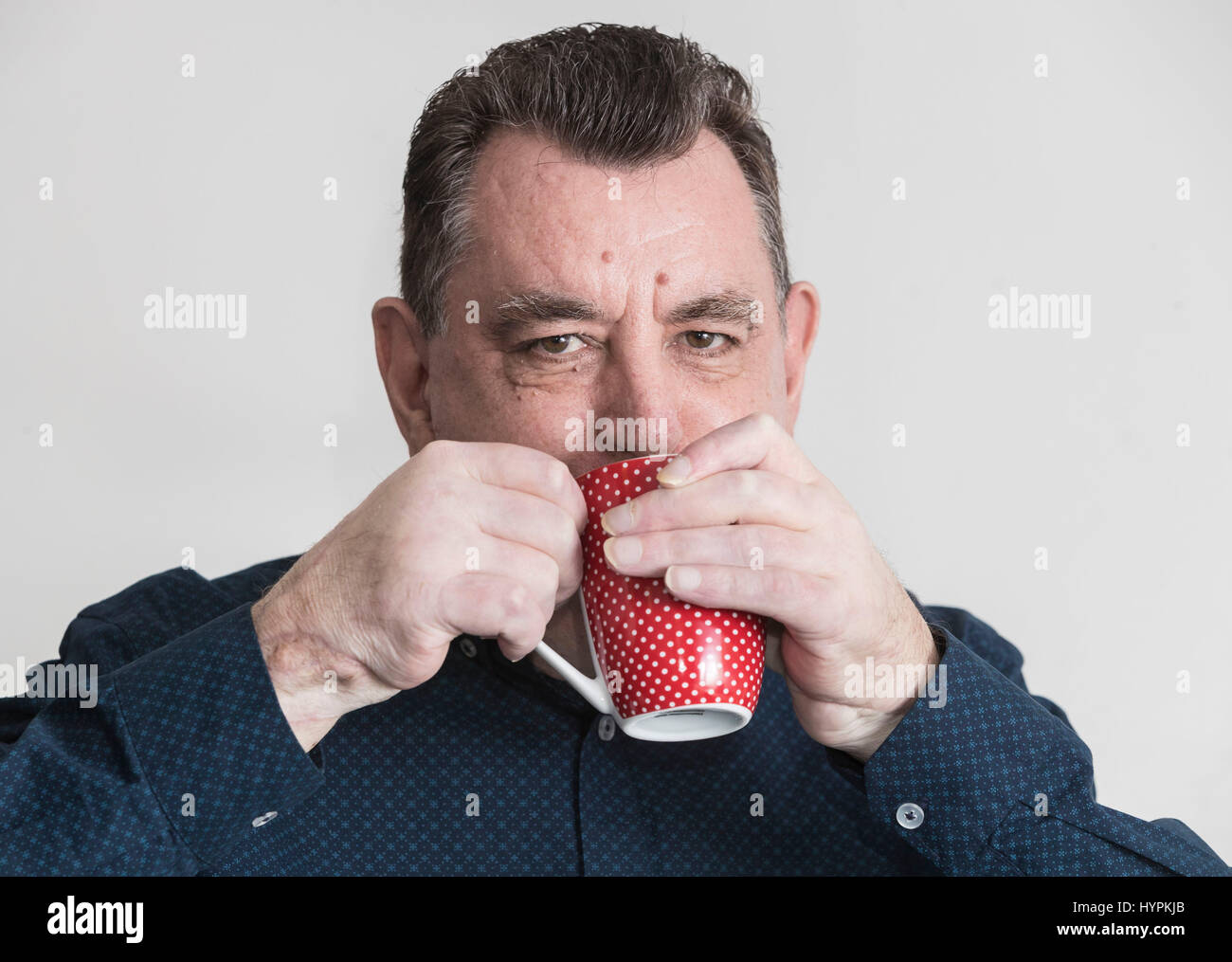 The UK's first double hand transplant patient Chris King demonstrates ...