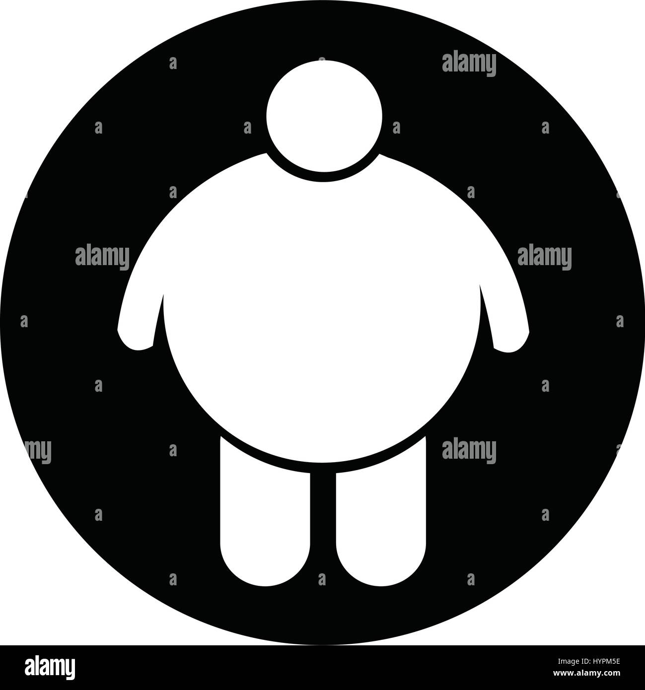 Fat People Icon Stock Vector Image & Art - Alamy