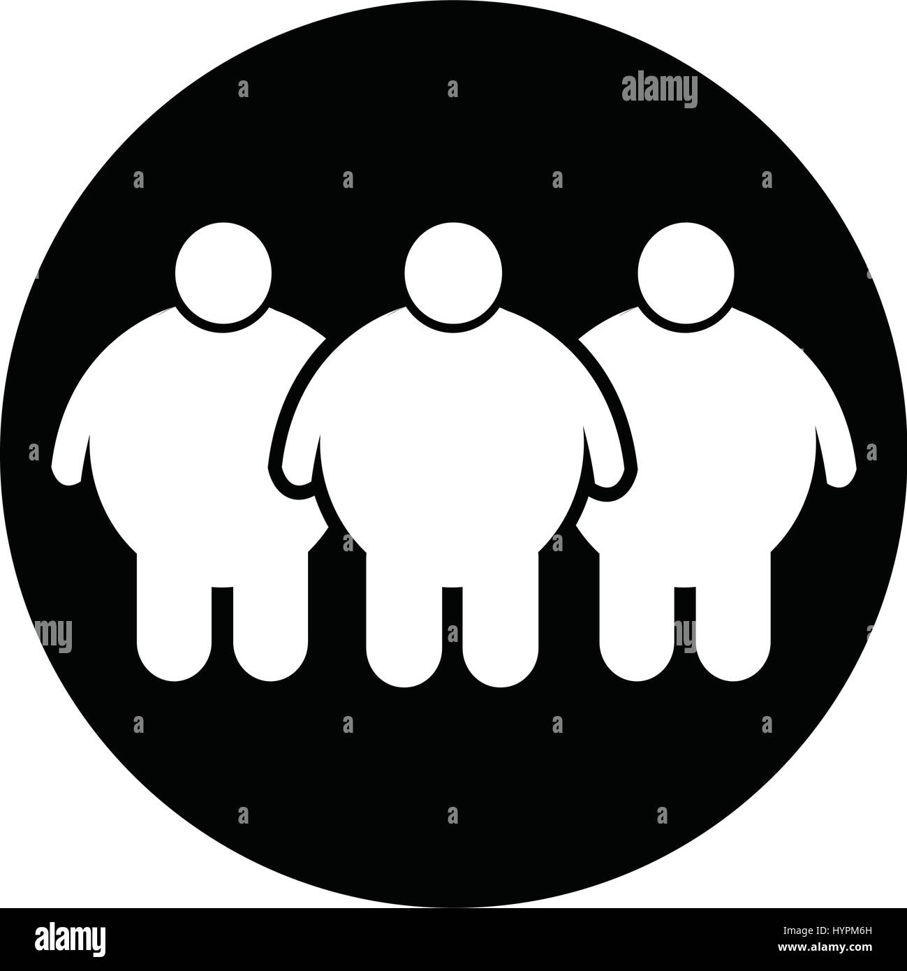 Fat People Icon Stock Vector Image & Art - Alamy