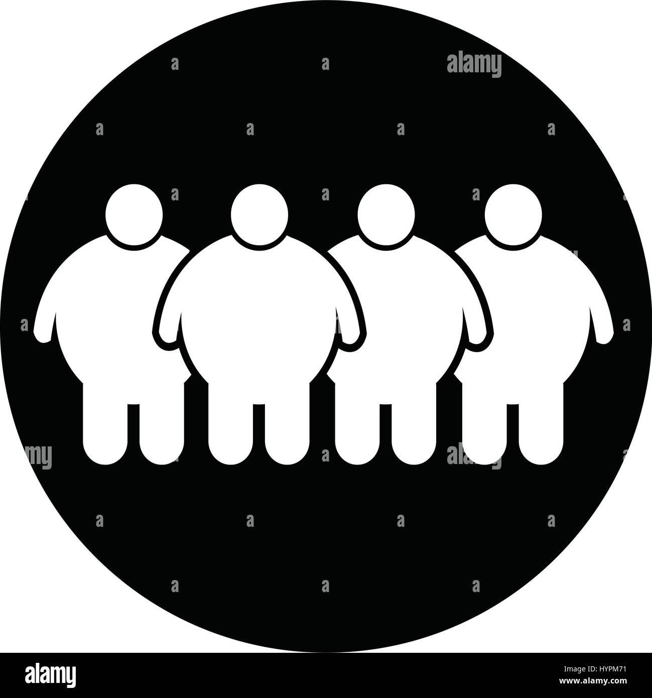 Fat People Icon Stock Vector Image & Art - Alamy