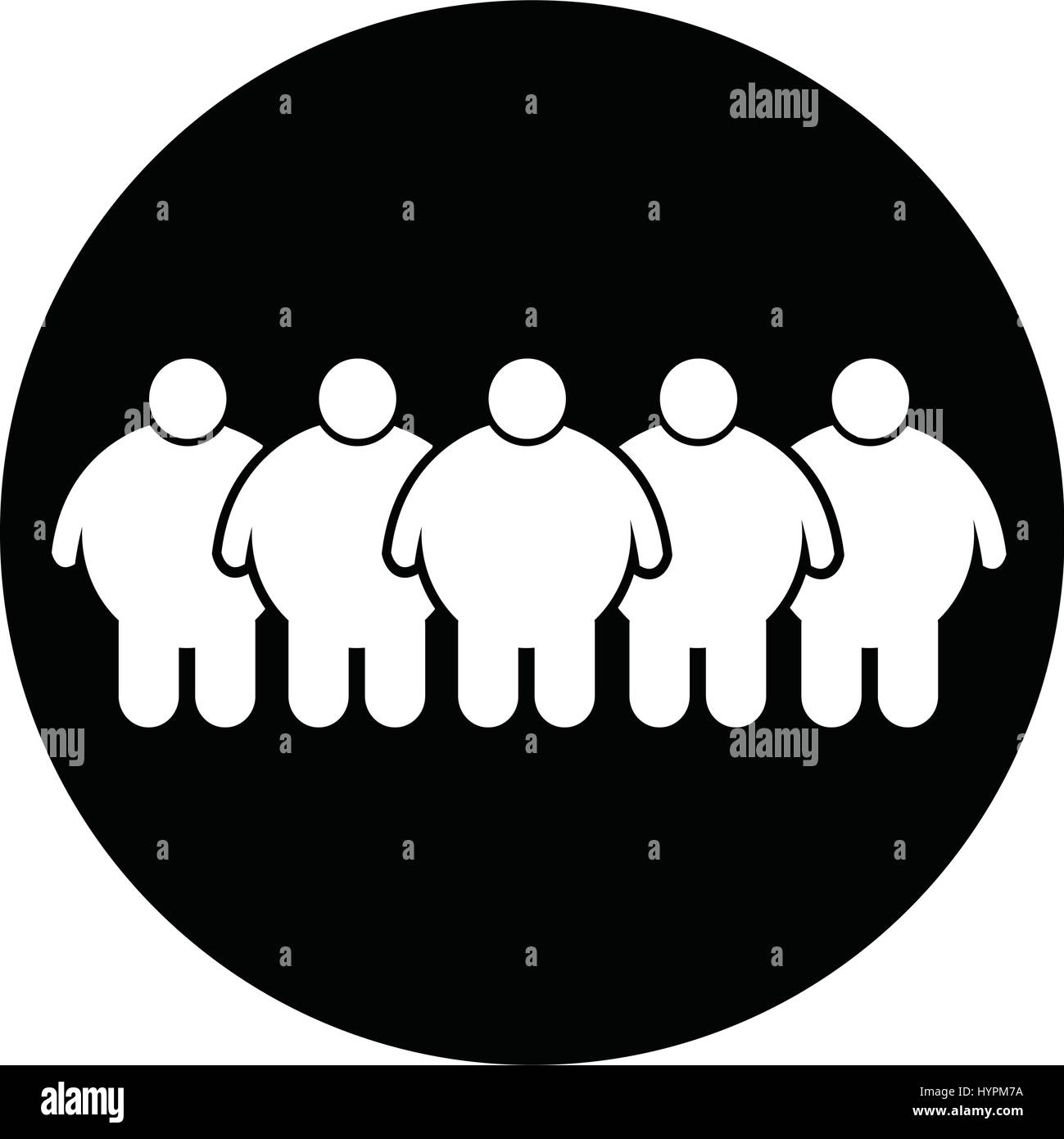 Fat People Icon Stock Vector Image & Art - Alamy