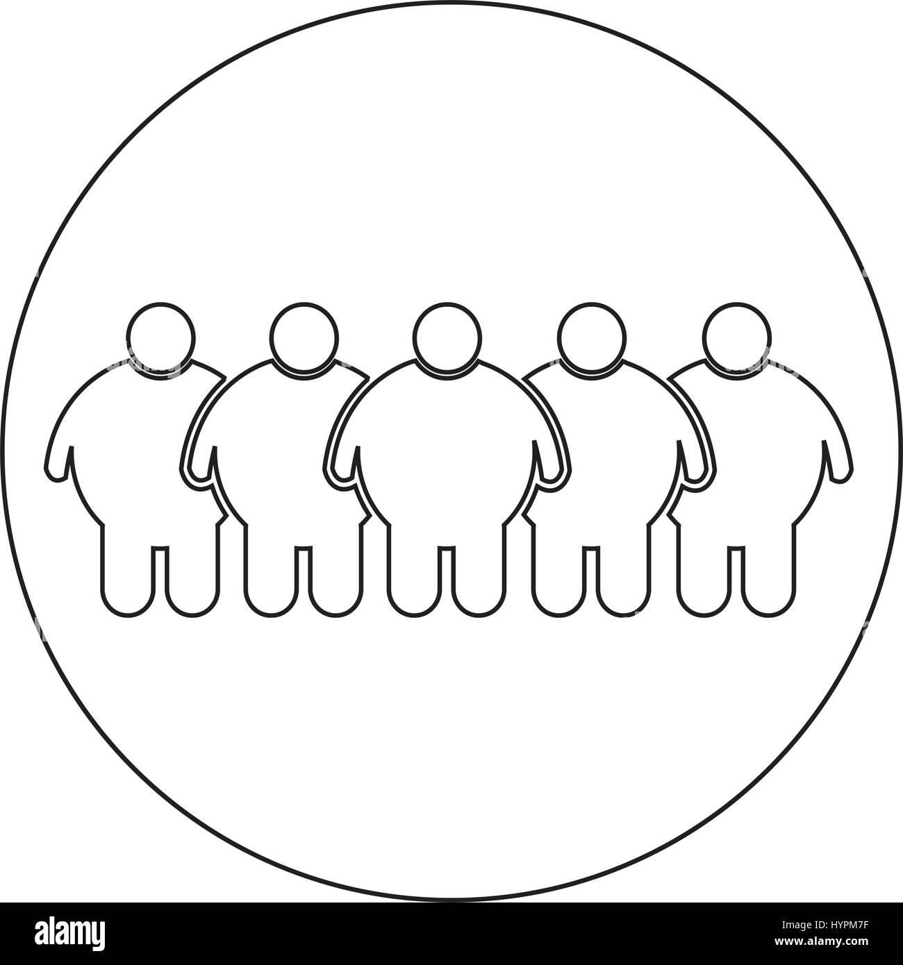 Fat People Icon Stock Vector Image & Art - Alamy