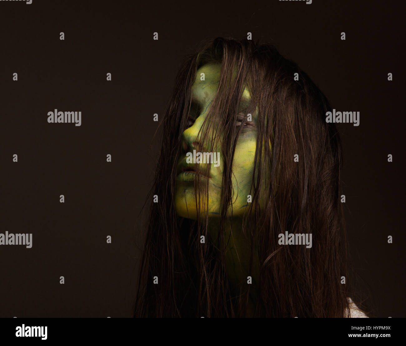 Zombie face hi-res stock photography and images - Alamy