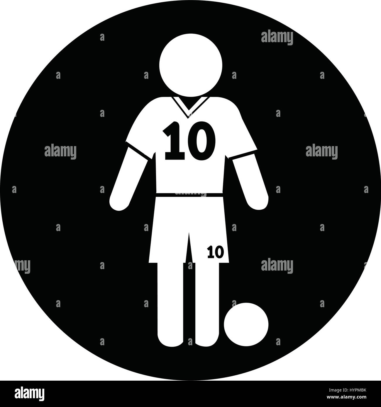 Football Soccer Player Icon Stock Vector Image & Art - Alamy