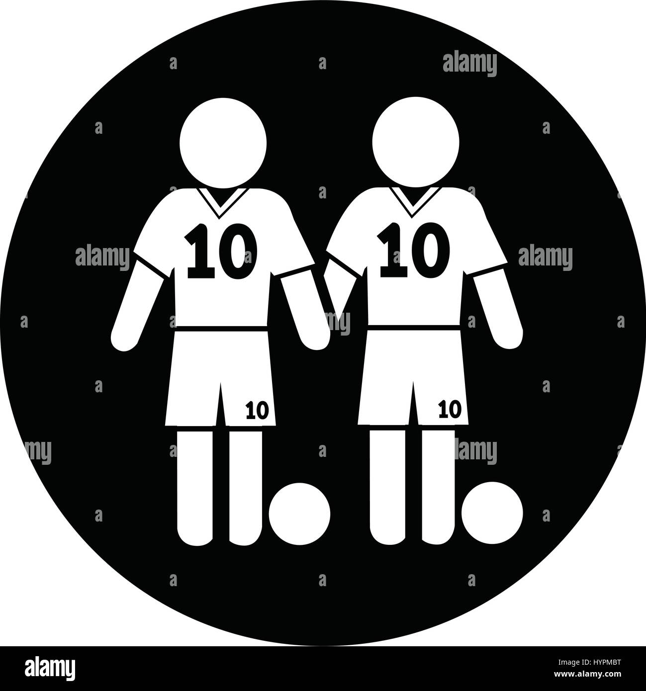 Football Soccer Player Icon Stock Vector Image & Art - Alamy