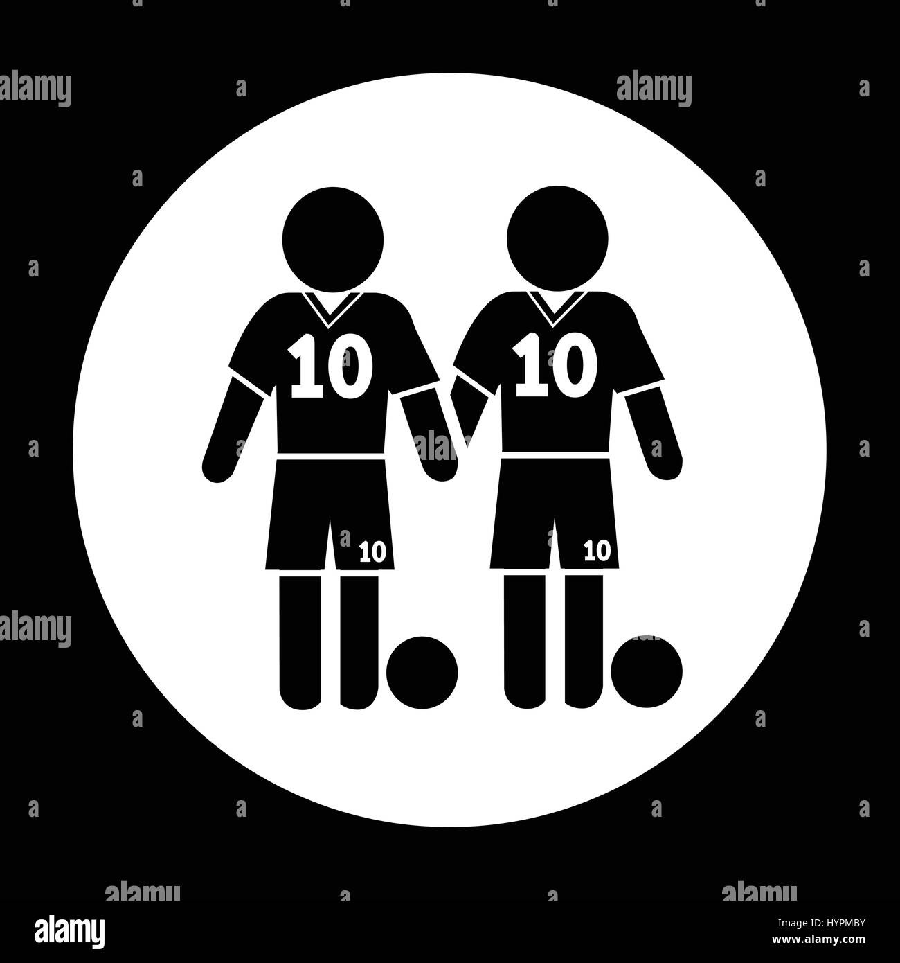 Football Soccer Player Icon Stock Vector Image & Art - Alamy