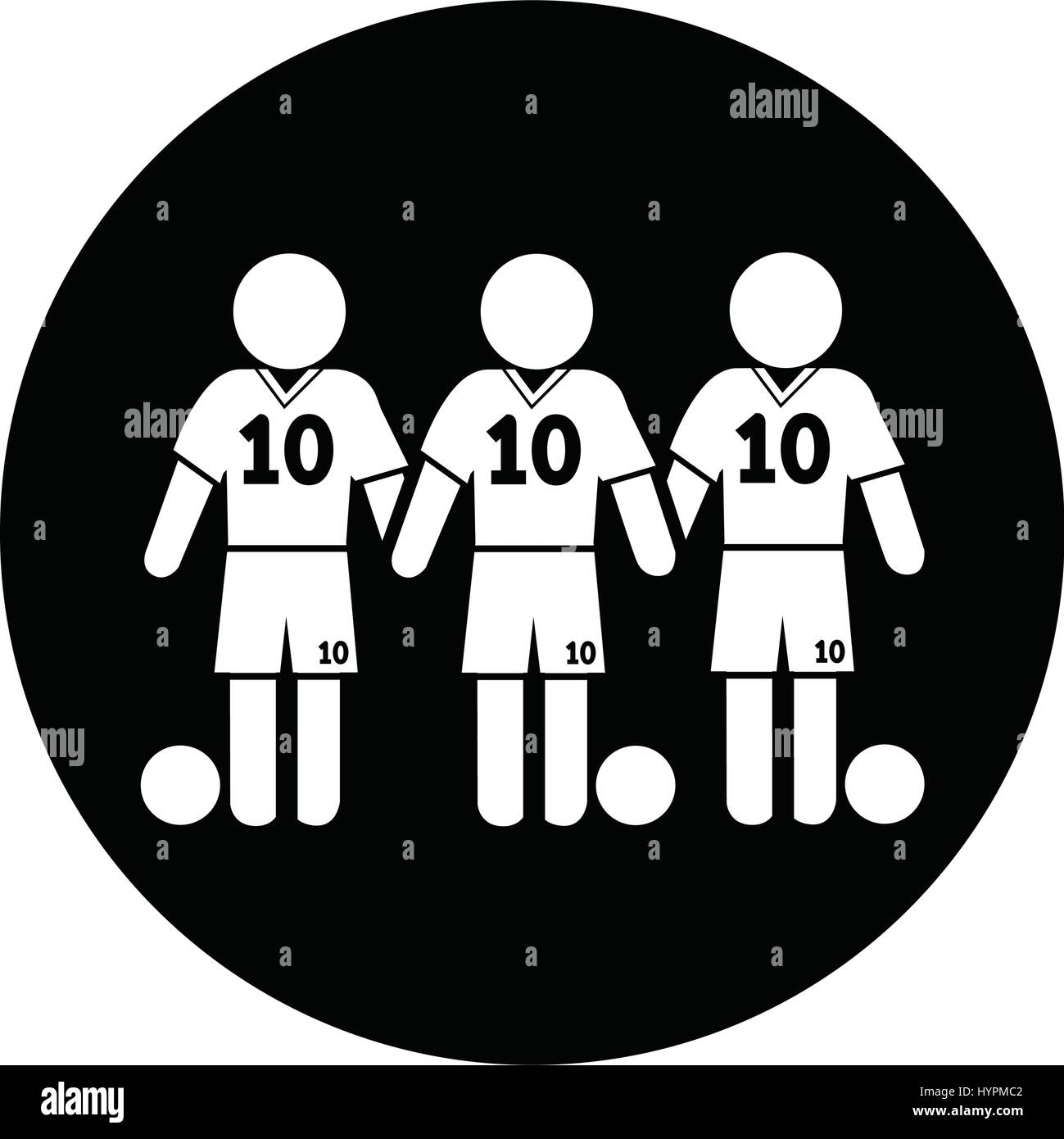 Football Soccer Player Icon Stock Vector Image & Art - Alamy