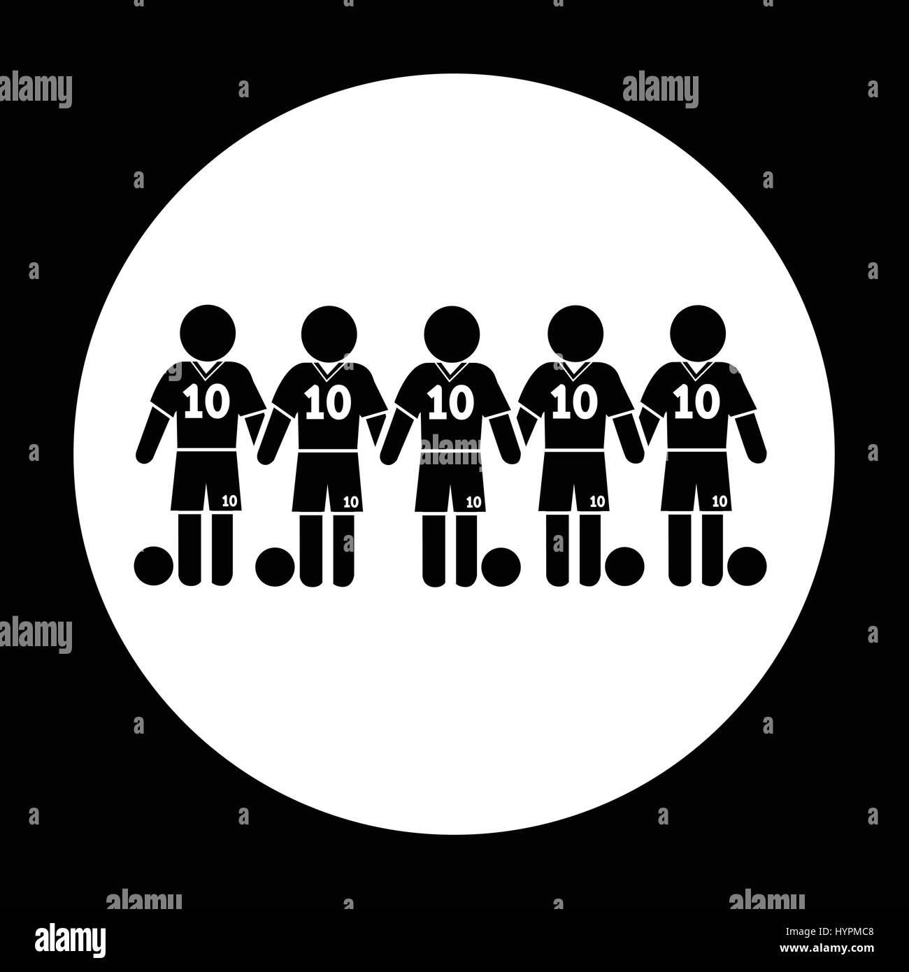 Football Soccer Player Icon Stock Vector Image & Art - Alamy