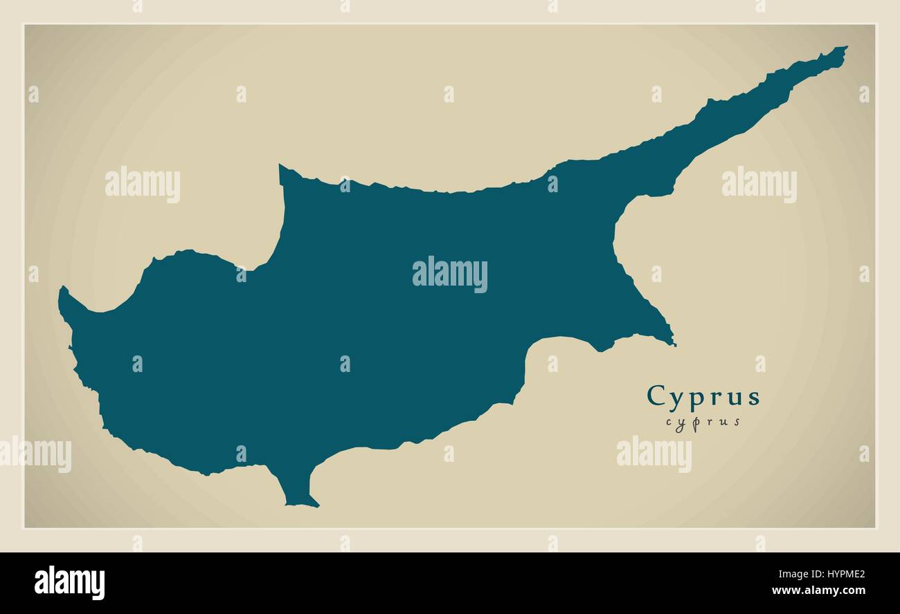 Modern Map - Cyprus CY refreshed design Stock Vector Image & Art - Alamy