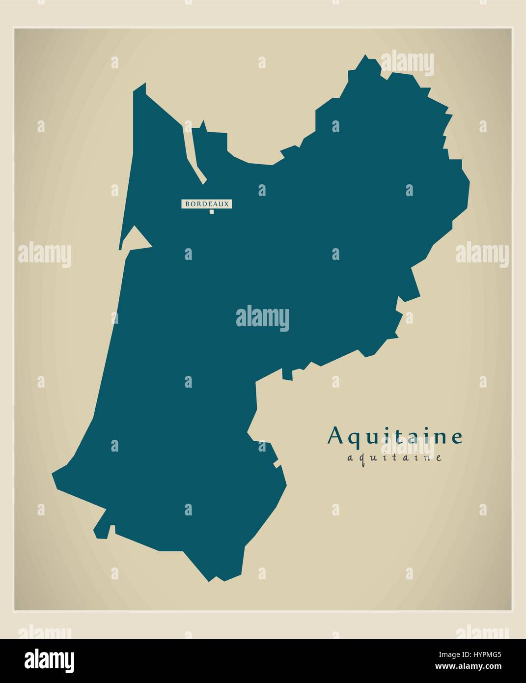 Map of aquitaine hi-res stock photography and images - Alamy