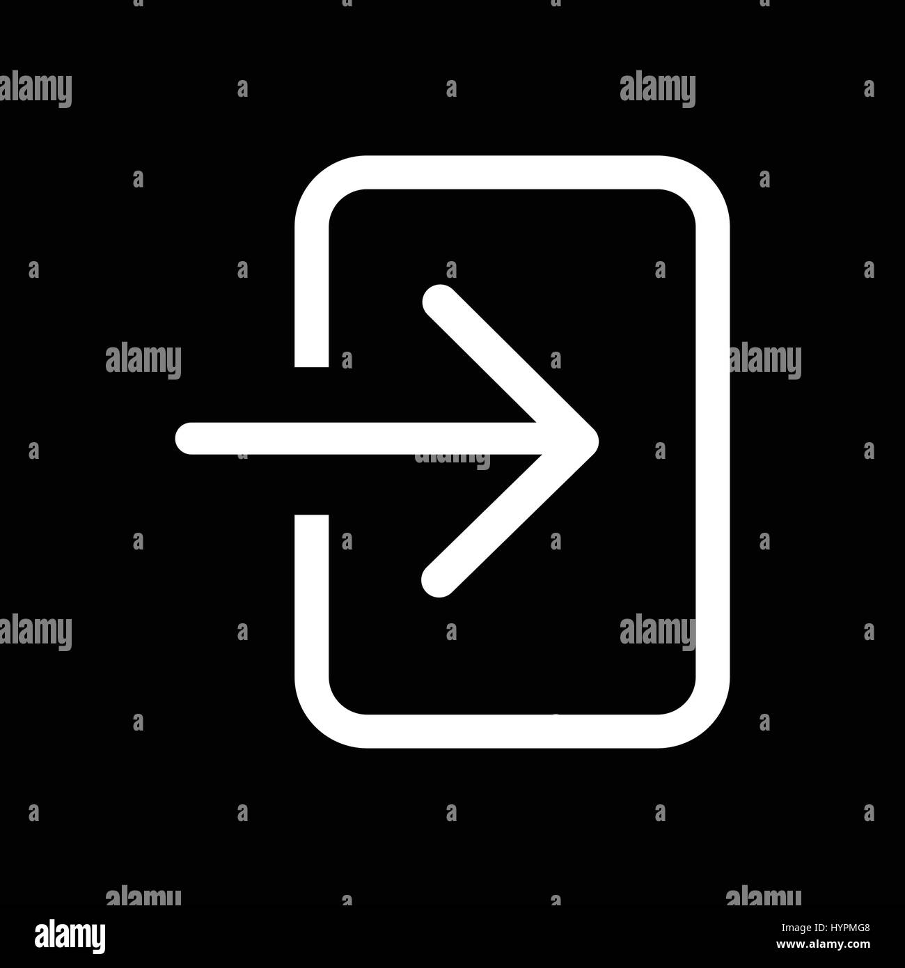 Login sign icon Stock Vector Image & Art - Alamy