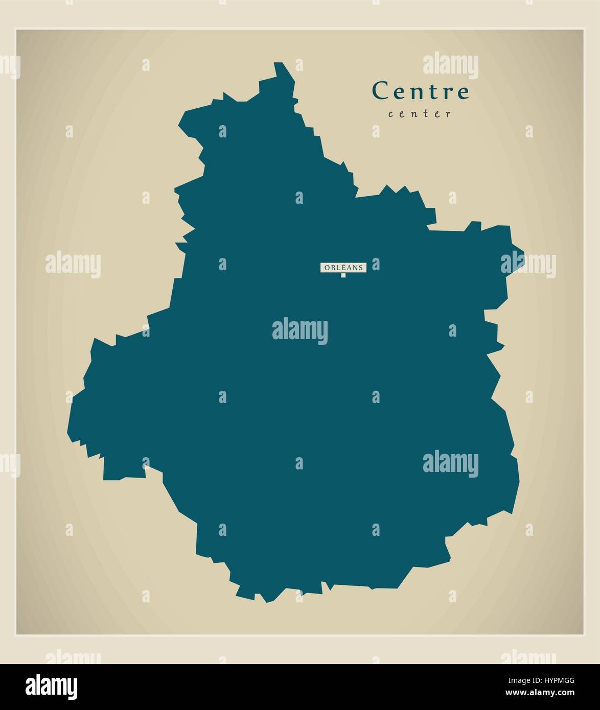 Modern Map - Centre FR France Stock Vector Image & Art - Alamy