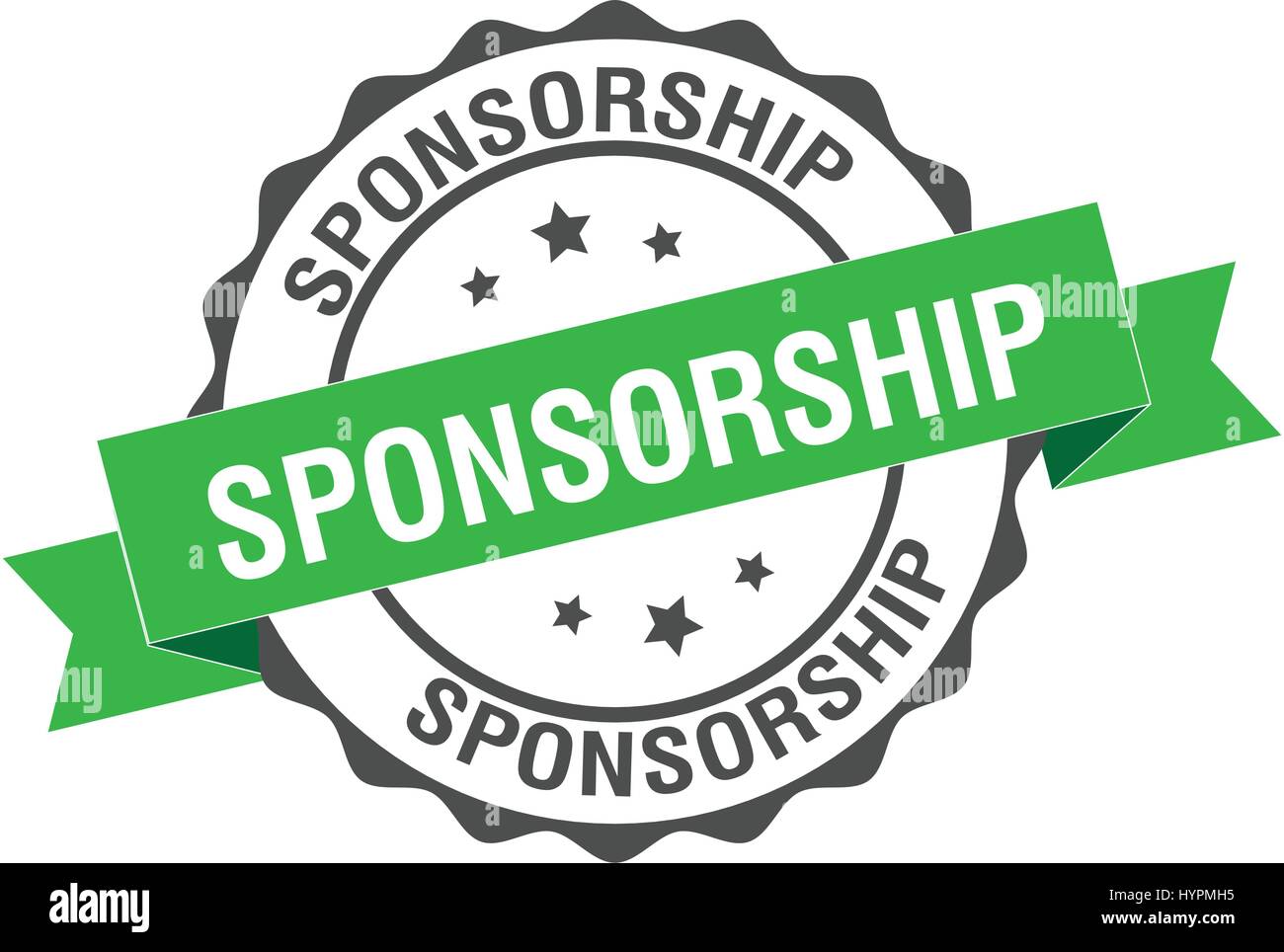 Sponsorship stamp illustration Stock Vector Image & Art - Alamy
