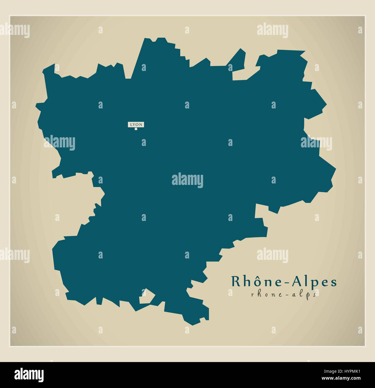 Map of rhone alpes hi-res stock photography and images - Alamy