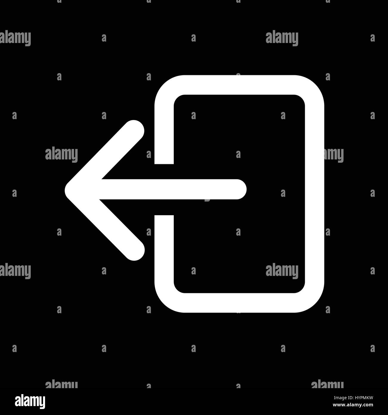 Logout sign icon Stock Vector Image & Art - Alamy