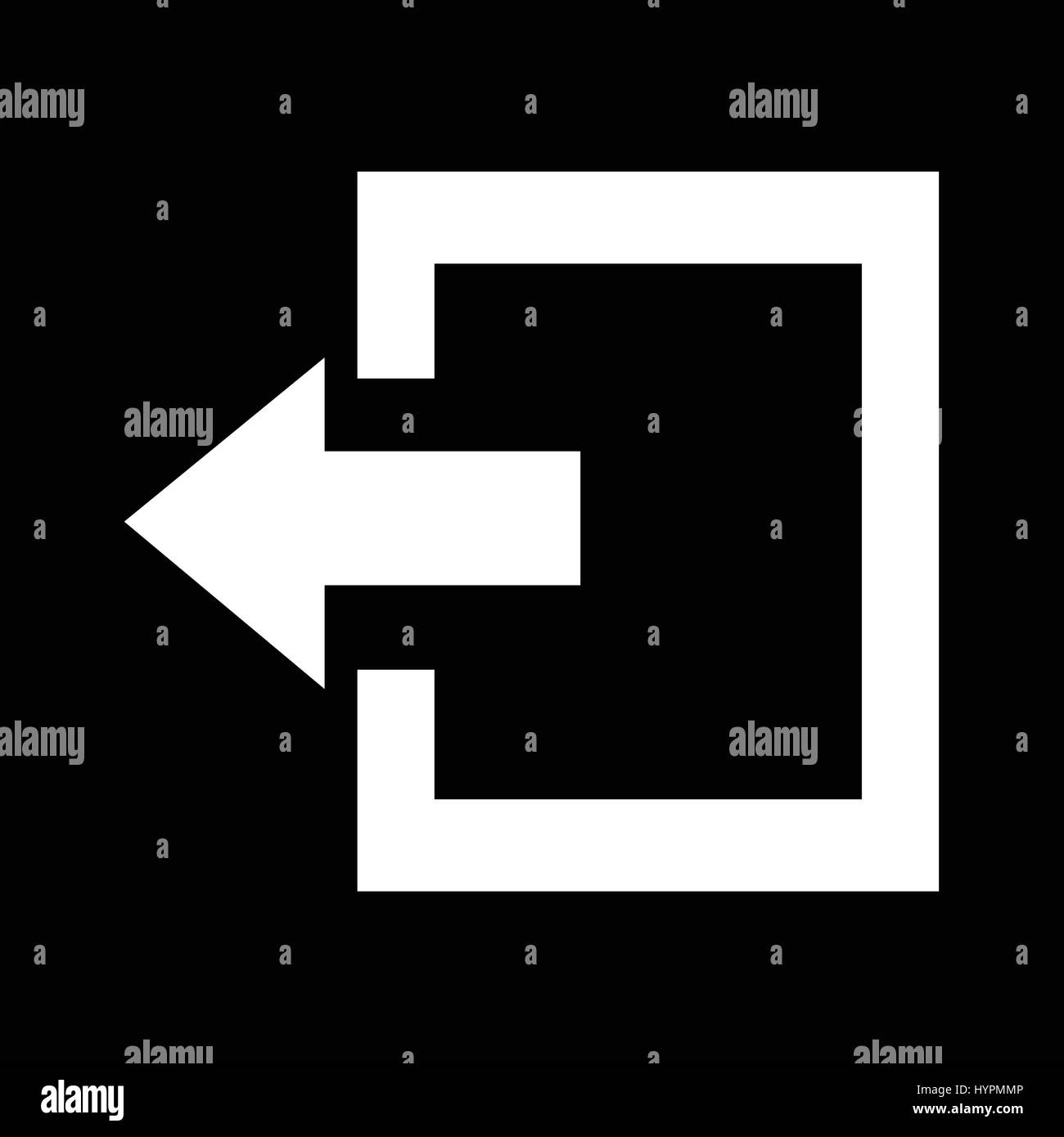 Logout sign icon Stock Vector Image & Art - Alamy