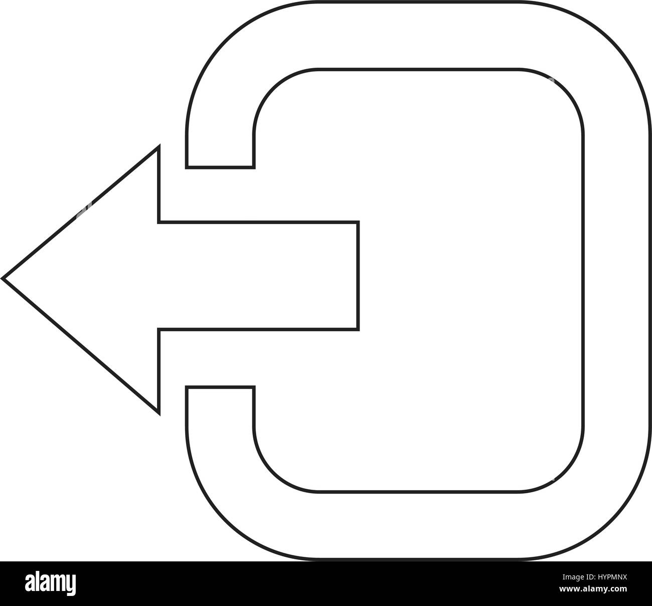 Logout sign icon Stock Vector Image & Art - Alamy