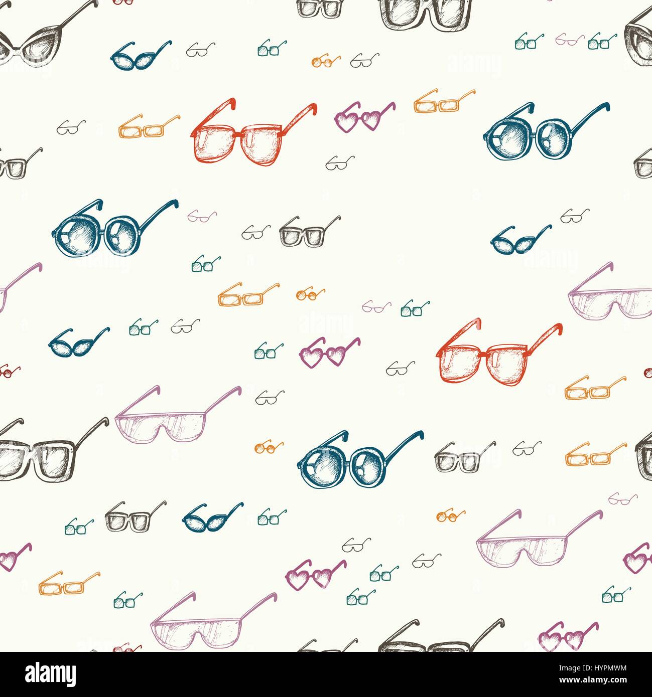 Seamless pattern with glasses Stock Vector Image & Art - Alamy
