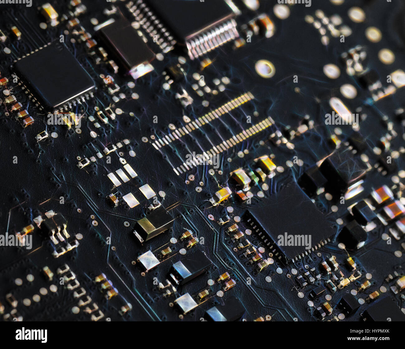 Cicuit Board from a high end laptop Stock Photo - Alamy